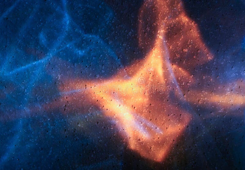 Colourful Glass Reflections on a Textured Wall Stock Photo - Image of ...