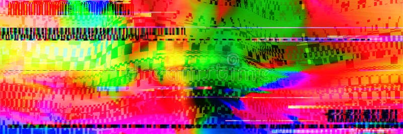 Colourful Glitch Abstract Background Stock Vector - Illustration of ...