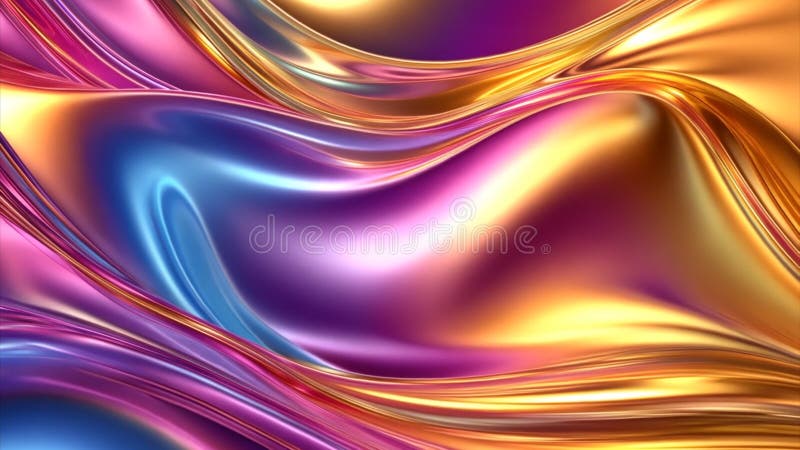 Colourful Glossy Holographic Background Design. Texture with Smooth ...
