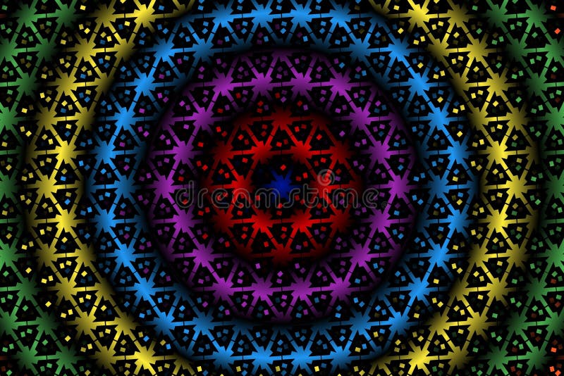 Colourful Gradient Circle Pattern of Traditional Batik Ethnic for ...