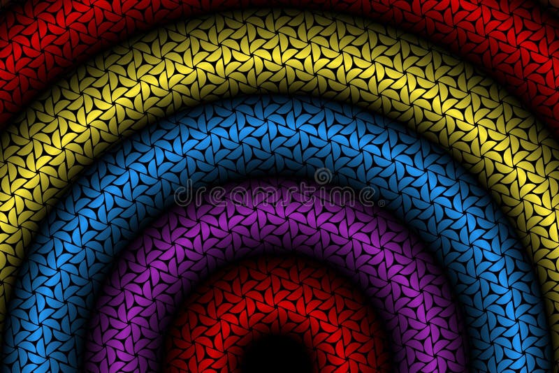 Colourful Gradient Circle Pattern of Traditional Batik Ethnic for ...