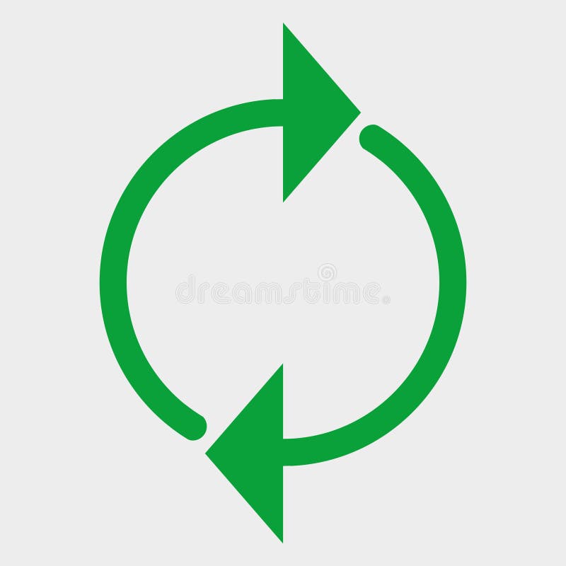 A Colourful Green Vector Circular Arrow Illustration Stock Illustration ...