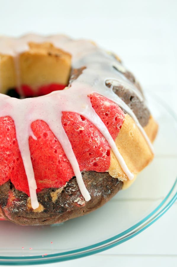 Colourful Gugelhupf Cake stock image. Image of cakes - 31000119