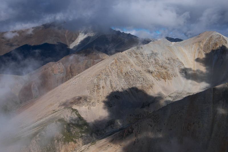 Colourful hazy mountains stock photo. Image of beauty - 92881122