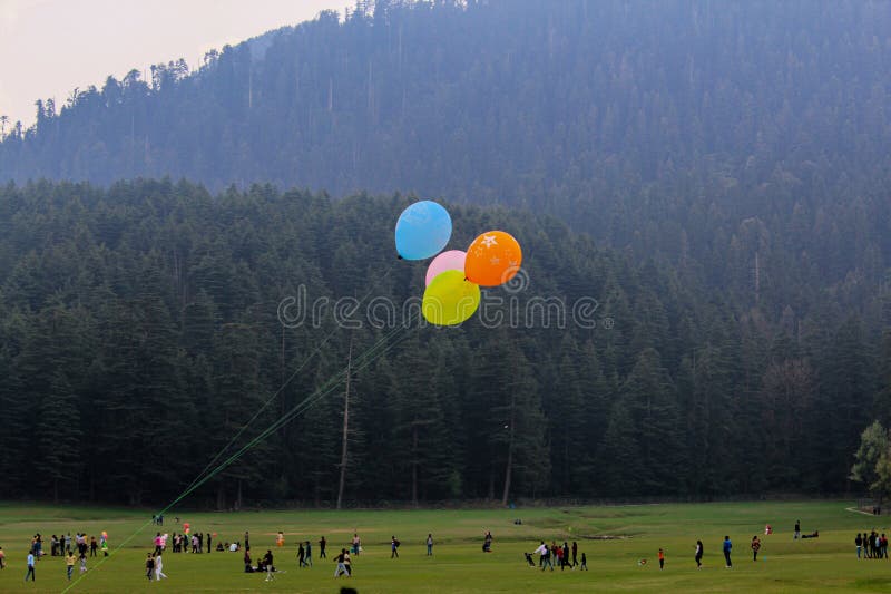 Colourful Helium Balloons in Air - Pride of June - Colour Stock Image ...