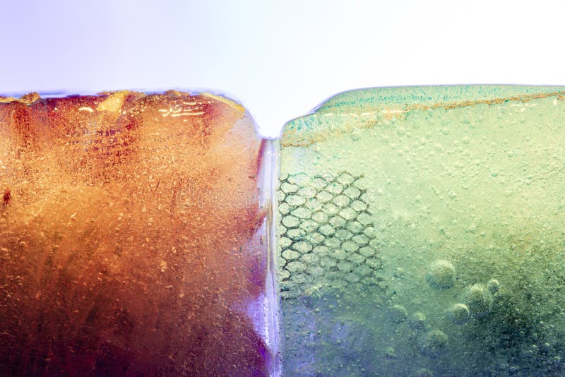Colourful Ice Blocks Abstract Composition Stock Image - Image of bokeh ...