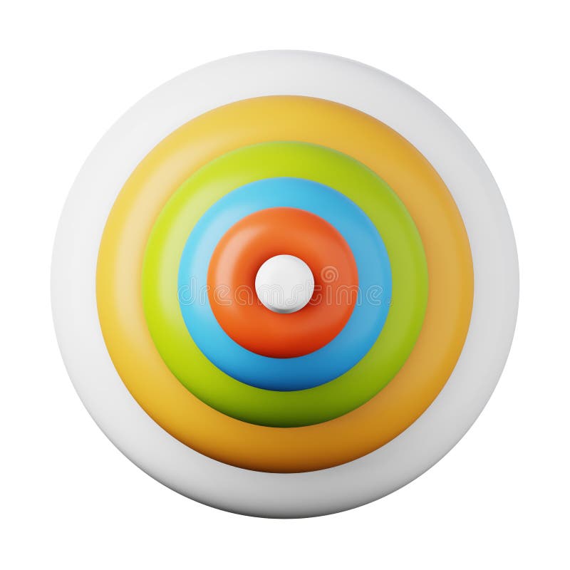 Colourful Kids Puzzle Pyramid High Quality 3D Render Illustration Icon ...