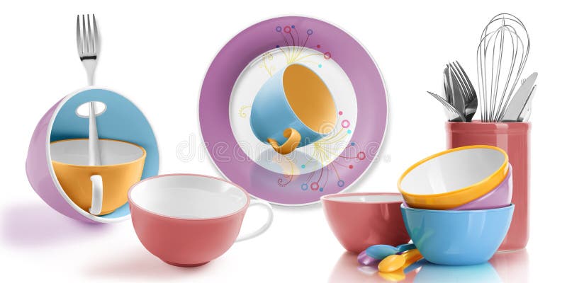 Colourful Kitchen Wall Tile Design for Kitchen Interior, 3D Rendering ...