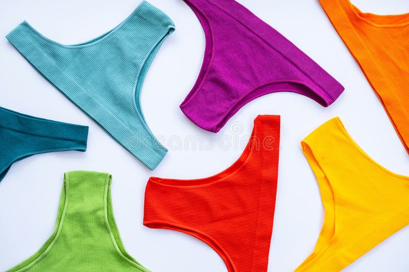 Colourful Ladies Panties Set Stock Image - Image of casual, vibrant ...