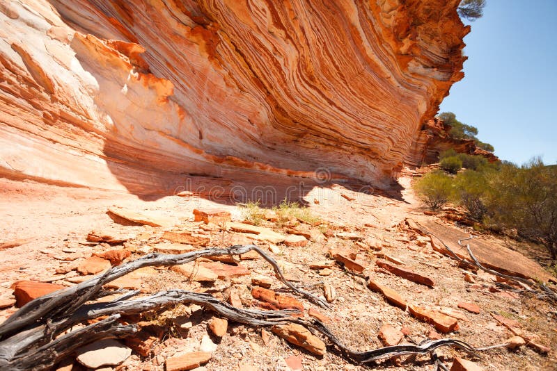 Eroded Sandstone Red Rock Canyon, Las Vegas, Nevada Stock Image - Image ...