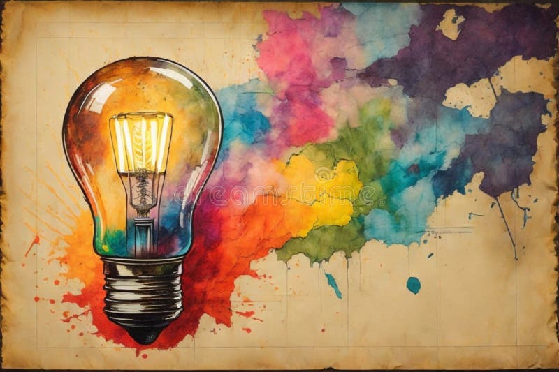 Colourful Light stock illustration. Illustration of drawing - 289074848