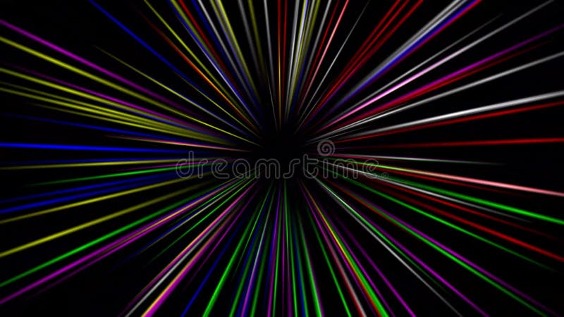 Colourful Light Rays Motion Graphics with Night Background Stock Video ...