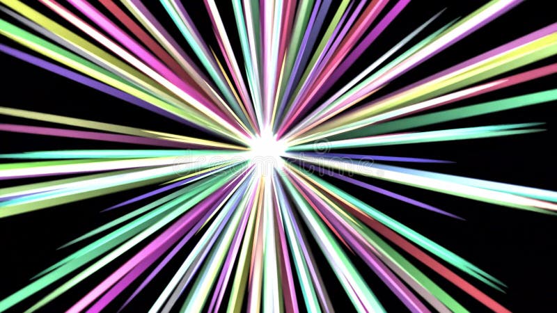Colourful Light Rays Motion Graphics with Night Background Stock ...