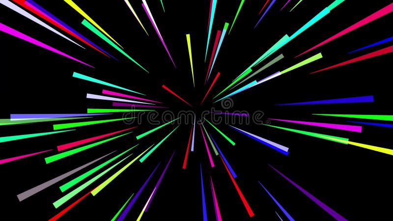 Colourful Light Rays Motion Graphics with Night Background Stock Video ...