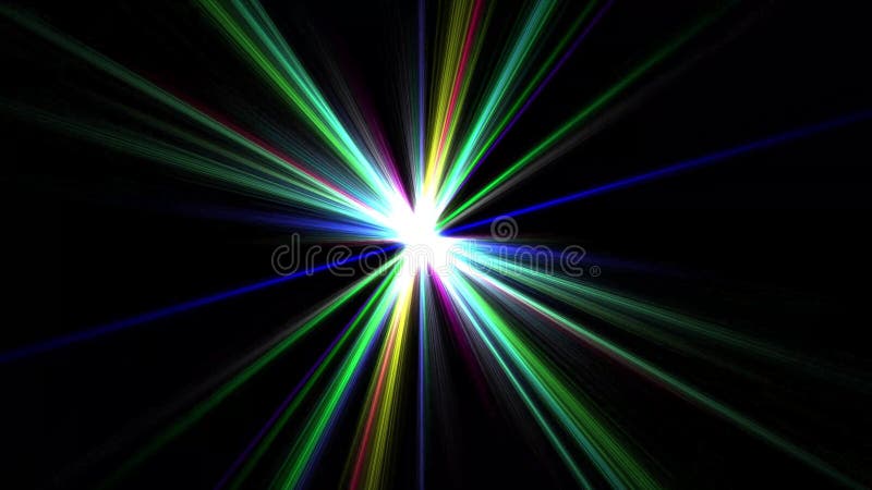 Colourful Light Rays Motion Graphics with Night Background Stock ...