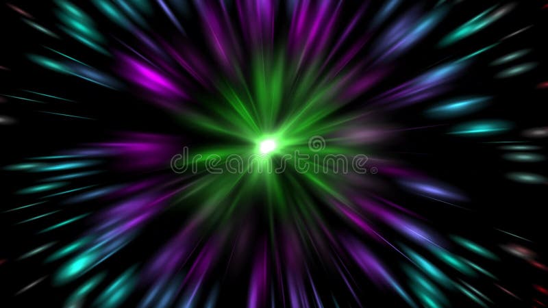 Colourful Light Rays Motion Graphics with Night Background Stock Video ...