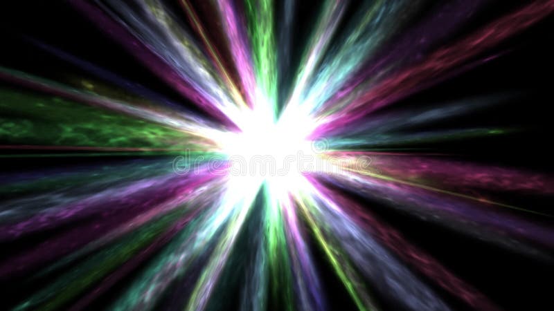 Colourful Light Rays Motion Graphics with Night Background Stock Video ...