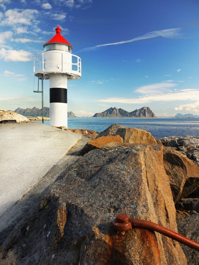 Colourful lighthouse stock photo. Image of sailing, vacation - 2741012