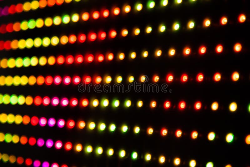 Colourful Lights on Black Background. RGB LED Strips, LED Matrix of ...
