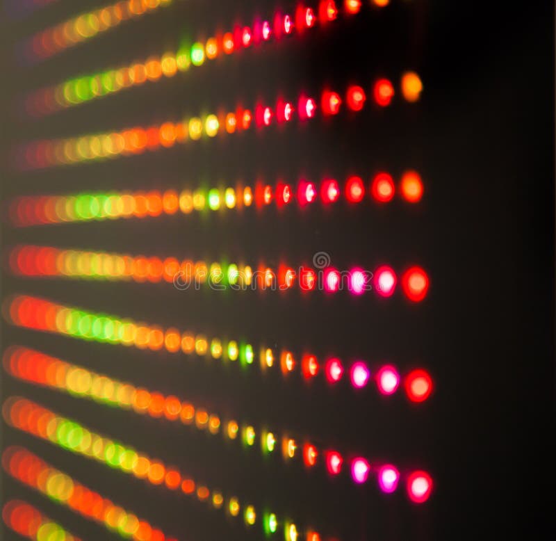 Colourful Lights on Black Background. RGB LED Strips, LED Matrix of ...