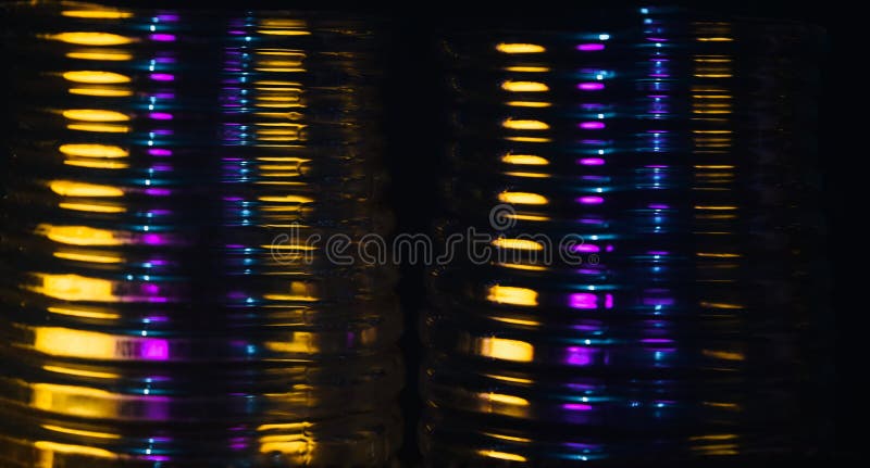 Colourful Lights Reflection on Plastic Object Stock Image - Image of ...