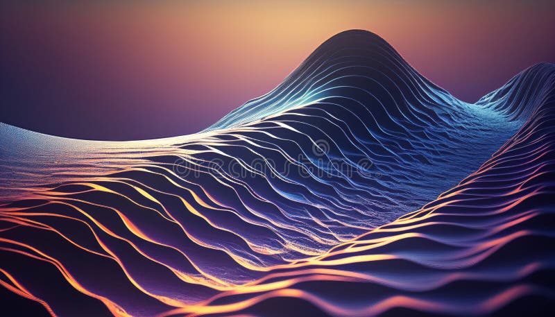 Colourful Line Pattern Waveform Abstract Technology Flow of Movement ...