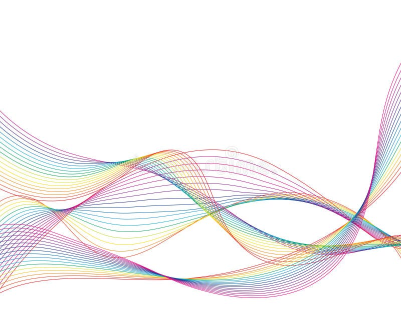 Colourful lines stock vector. Illustration of design, curve - 9853032