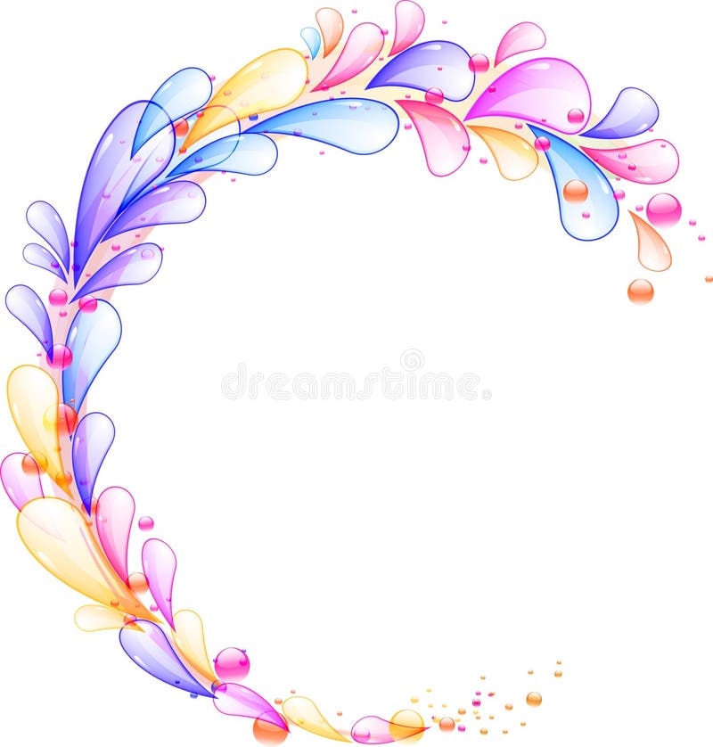 Colourful Liquid Lava Border Stock Vector - Illustration of pink ...