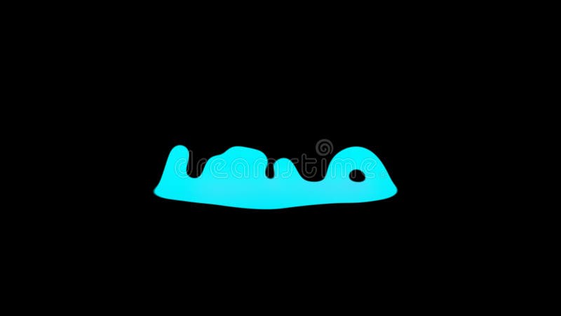 Colourful Liquid Text. Cartoon Liquid Shape Animation. 4K Resolution ...