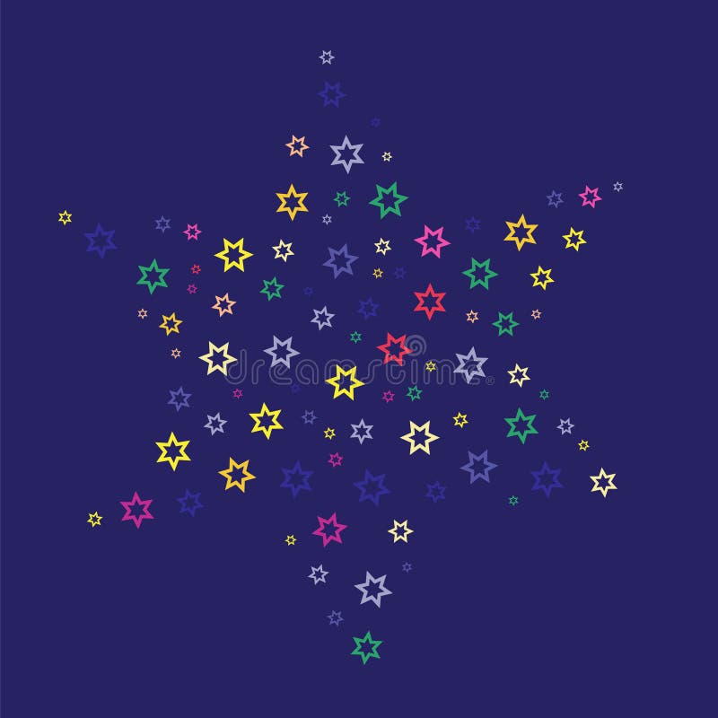 Colourful Little Star Seamless Pattern. Stock Illustration ...