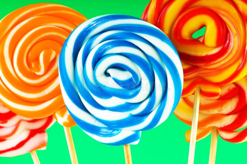 Colourful Lollipop stock photo. Image of sweets, white - 60203816