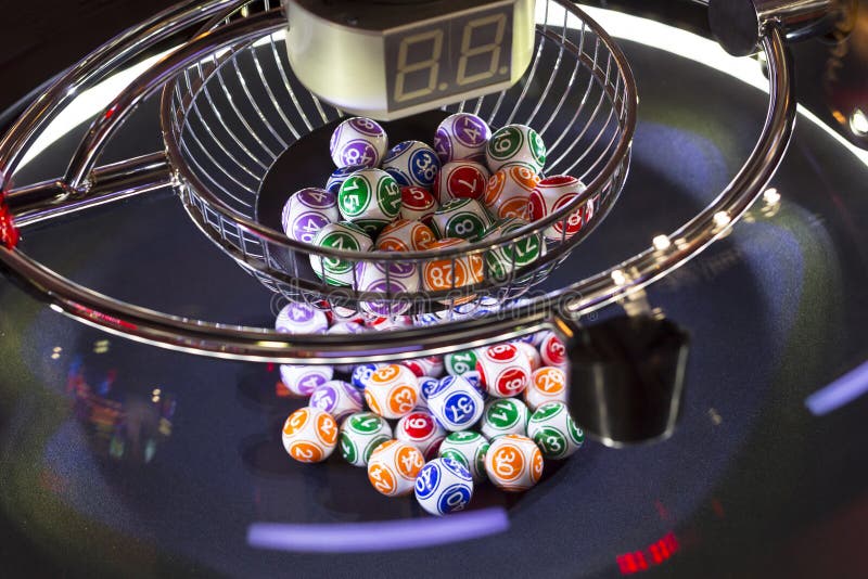 Colourful Lottery Balls in a Machine Stock Image - Image of people ...