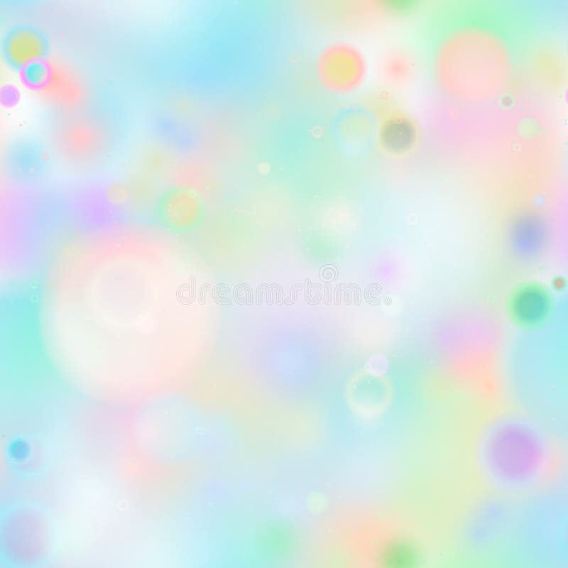 Colourful Magic Light, Abstract Bokeh in Soft Pastel Light Colours ...