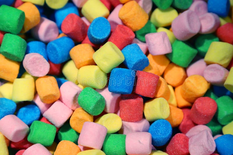 Colourful Marshmellow Candy Stock Image - Image of color, lollipop ...
