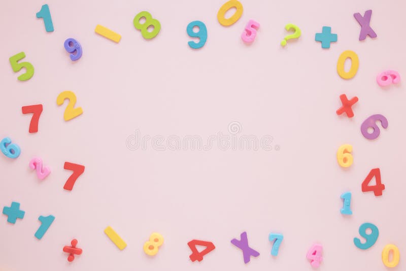 Colourful Math Numbers Infinite Numbers with Fractions. High Quality ...