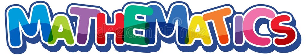 Colourful Mathematic Banner Isolated Stock Vector - Illustration of ...