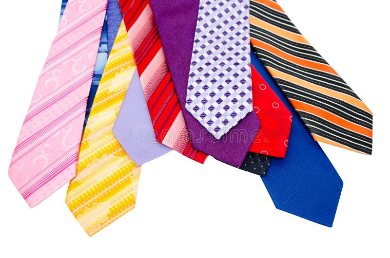 Colourful mens ties stock photo. Image of orange, unused - 26008644