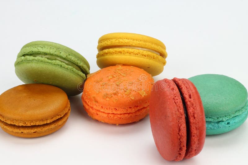 Colourful Meringue Italian Macaroons Stock Image - Image of celebration ...