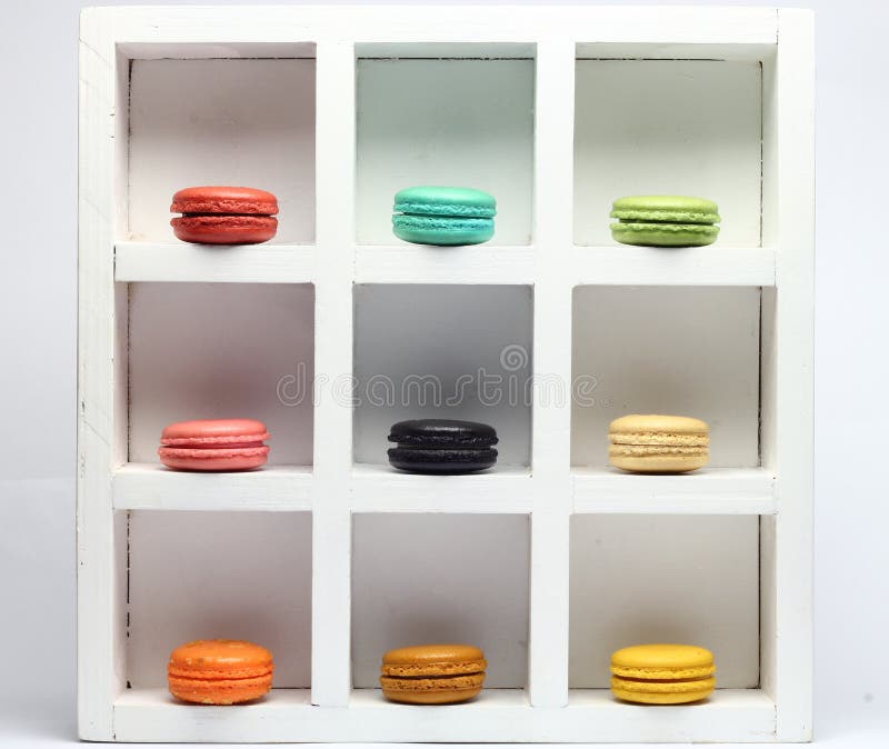 Colourful Meringue Italian Macaroons Stock Image - Image of france ...