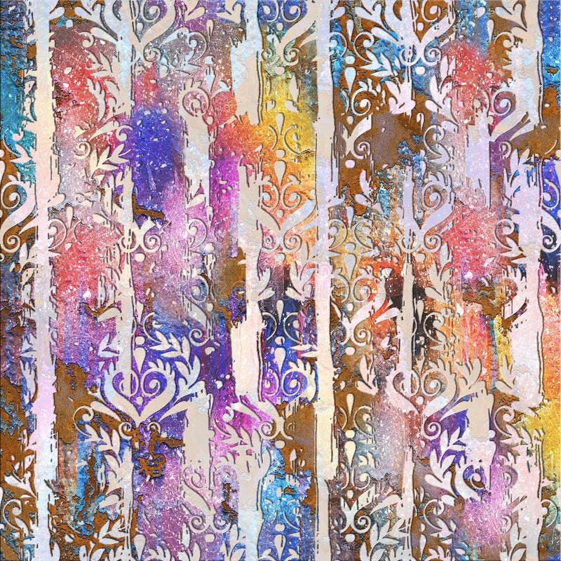 Colourful Mixed Pattern Texture Background Wallpaper Mix Grunge Stock ...