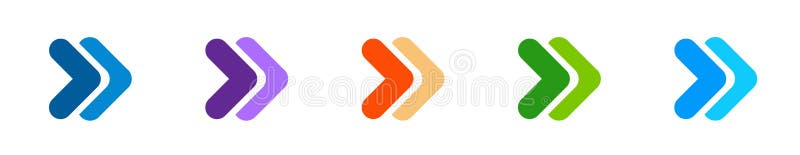 Modern Web Arrows Colourful Set Great Design For Any Purposes Arrow
