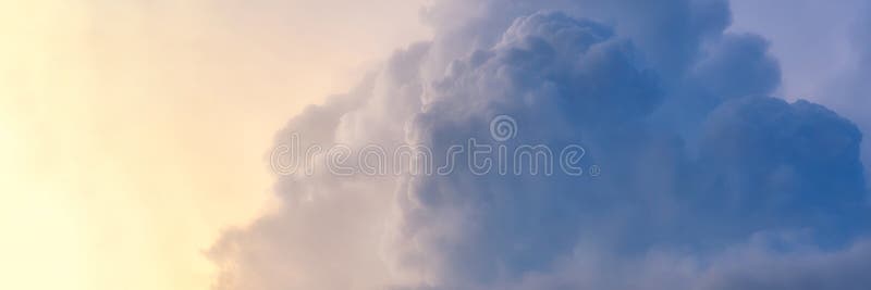 Colourful Nature Sky with Storm Cloud Background in Banner Size Stock ...