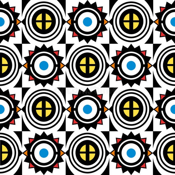 Colourfull Ndebele Design Pattern Backgrounds Stock Vector ...