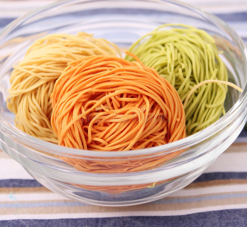 Colourful Noodles stock image. Image of white, green - 18169919