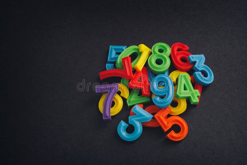 Colourful Number Set Made Out of Polymer Clay Stock Image - Image of ...