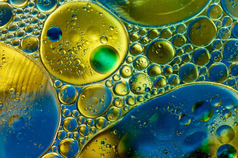 Colourful Oil Ink Bubbles and Drops. Abstract Template Mixed Texture ...