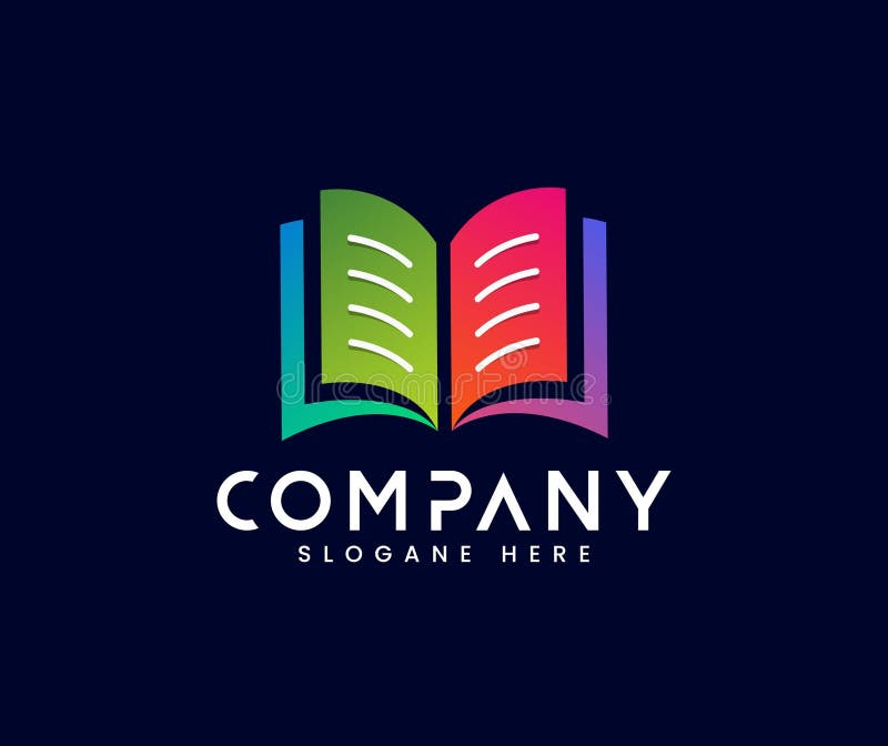 Colourful Open Book Logo Designs Education Logo Designs Concept Stock ...