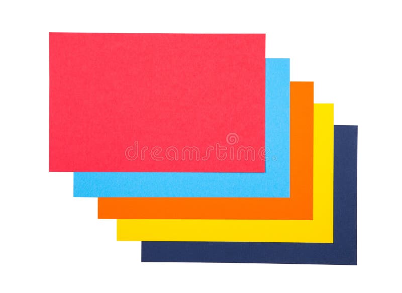Colourful paper stock photo. Image of office, isolated - 52134384