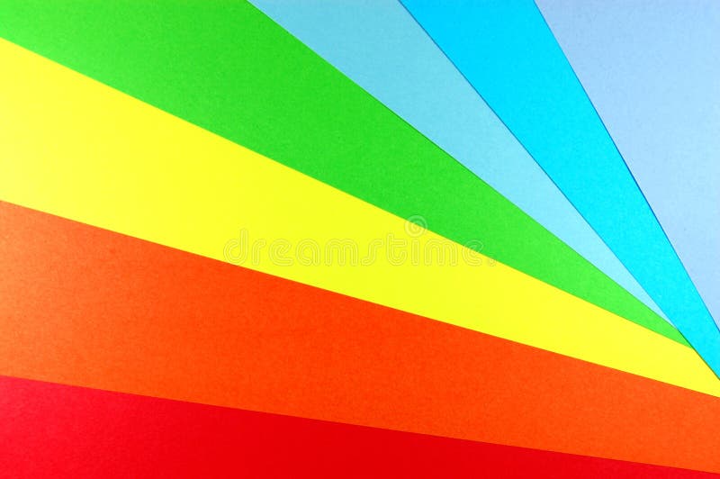 Colourful Paper - rainbow stock image. Image of color - 12654851