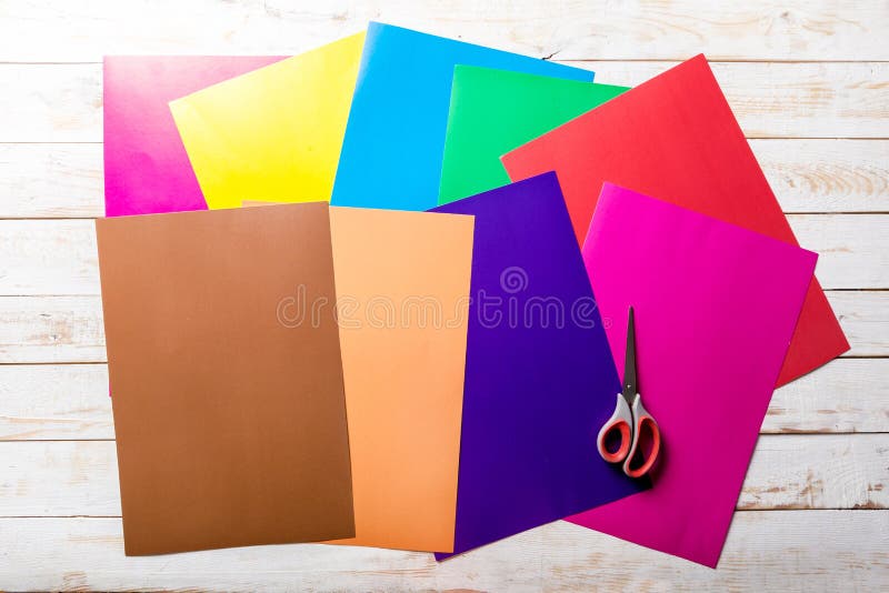 Colourful Paper stock image. Image of objects, abstract - 76880859